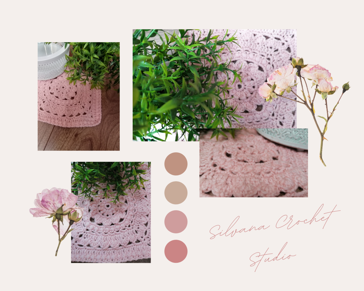 Floral Square Free Crochet Pattern – Crochet Studio